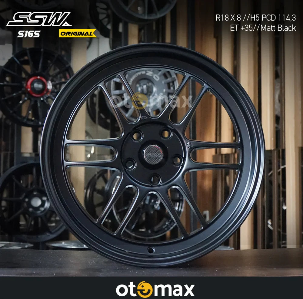 Velg Mobil SSW S165 Original Ring 18 Black Matt|Otomax Store – Otomax Store : Jual Velg Mobil ...