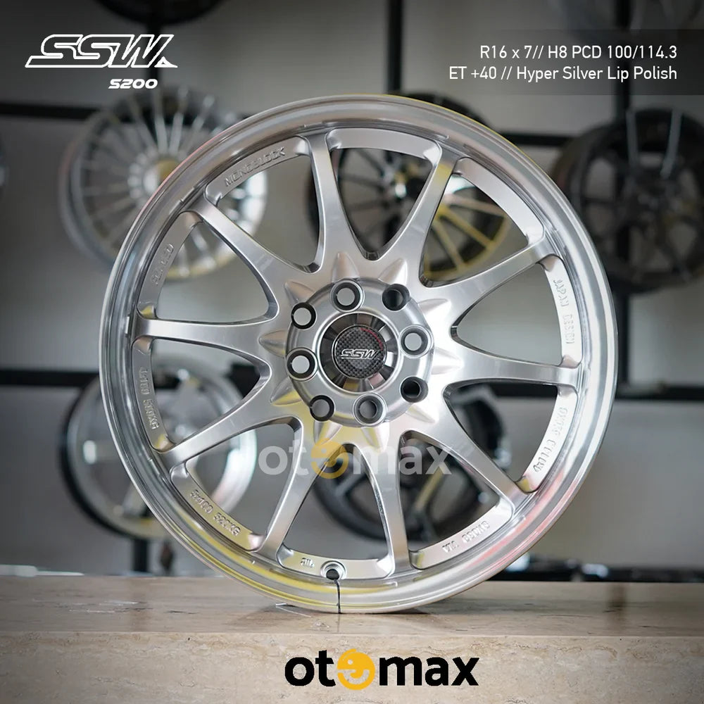 Velg Mobil SSW S200 Hyper Silver Ring 16 - Daya Tahan Maksimal – Otomax Store : Jual Velg Mobil ...