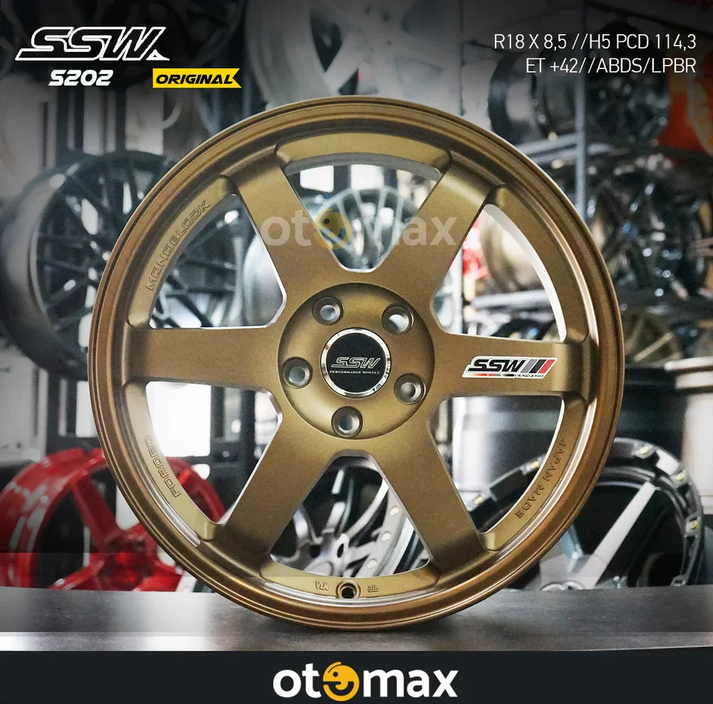 Velg Mobil SSW S202 Original Ring 18 ABDS/LPBR|Otomax Store – Otomax Store : Jual Velg Mobil ...