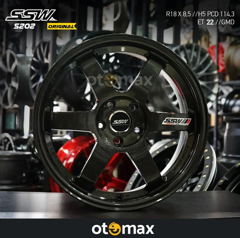 Velg Mobil SSW S202 Original Ring 18 GMD – Otomax Store : Jual Velg Mobil & Ban Mobil Original Murah