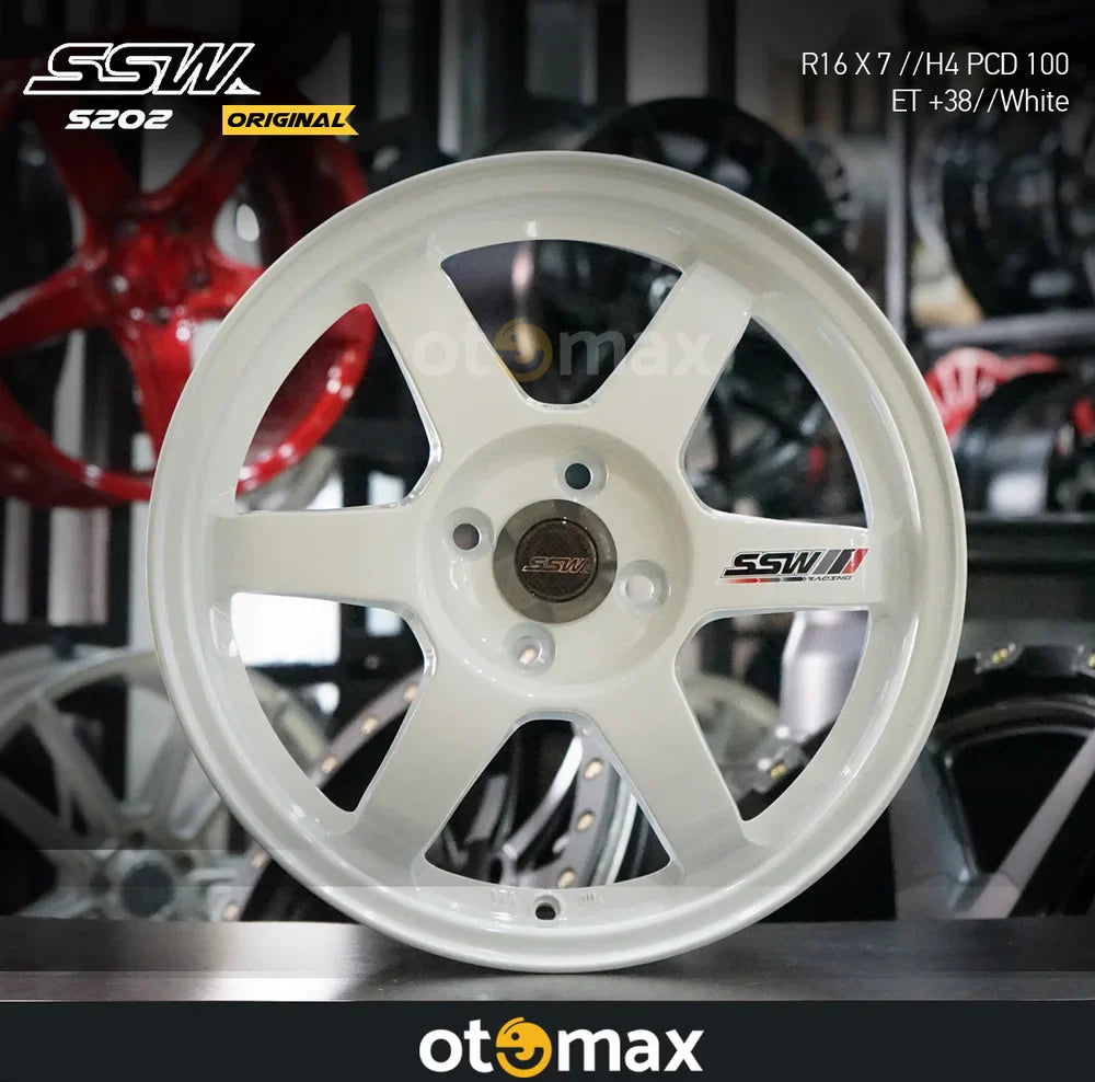 Velg Mobil SSW S202 Ring 16 PCD 100 White|Otomax Store – Otomax Store : Jual Velg Mobil & Ban ...