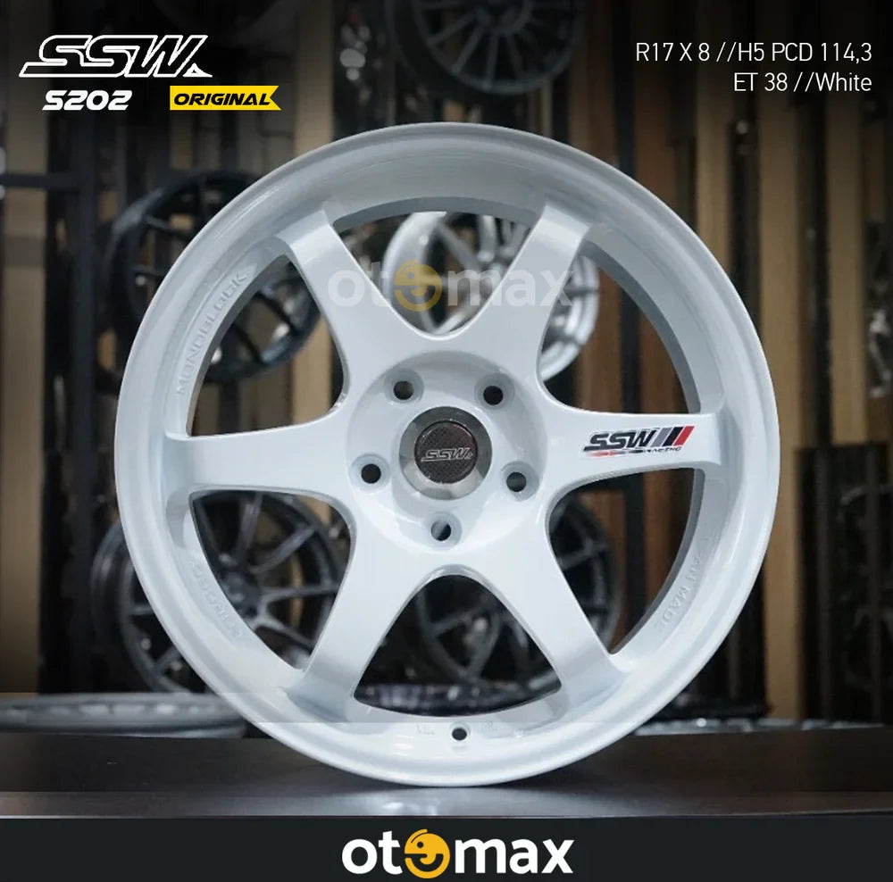 Velg SSW S202 Ring 17 H5 White - Kekuatan & Estetika untuk Mobil Anda – Otomax Store : Jual Velg ...
