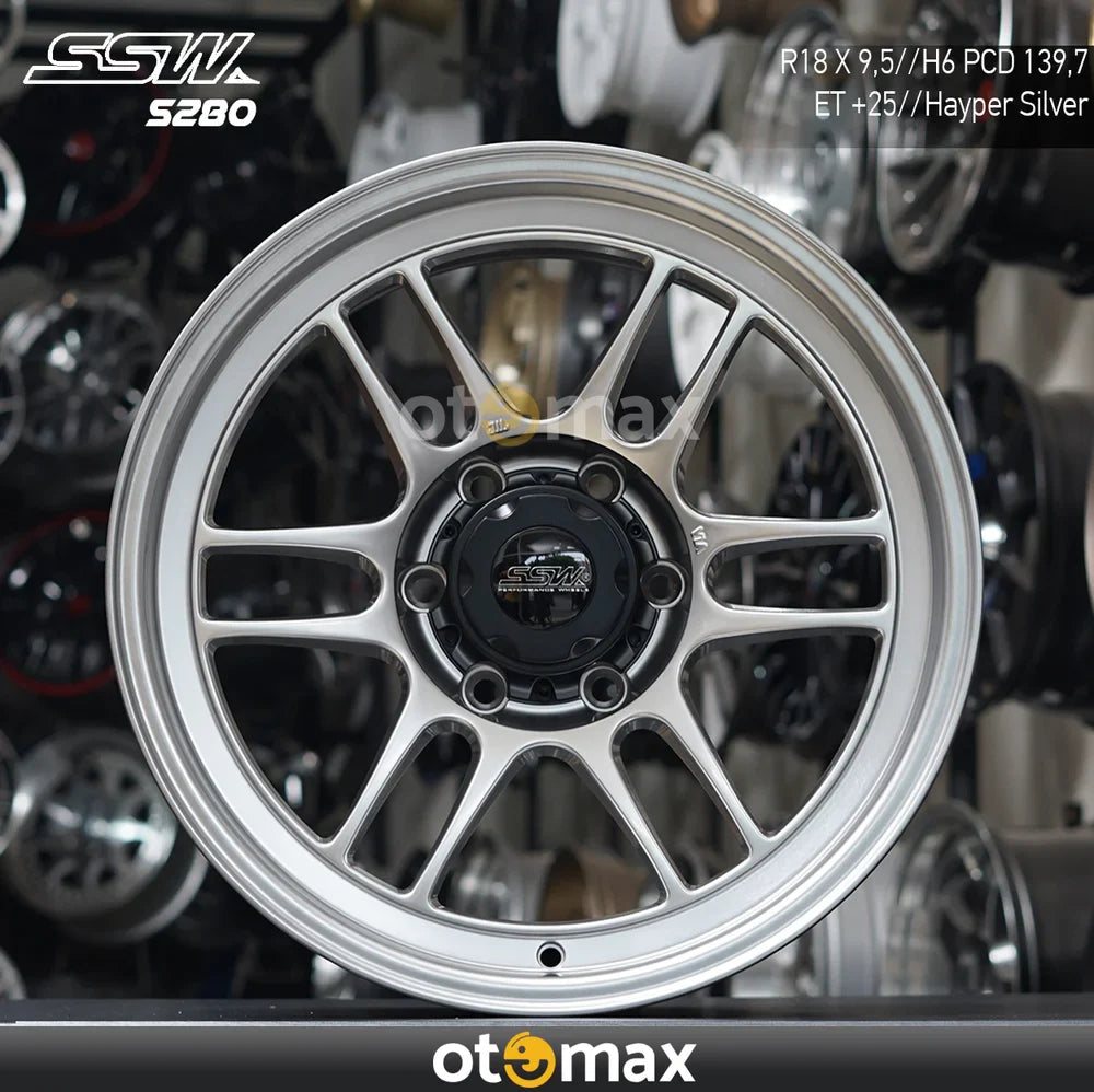 Velg Mobil SSW S280 Ring 18 Hyper Silver|Otomax store – Otomax Store : Jual Velg Mobil & Ban ...