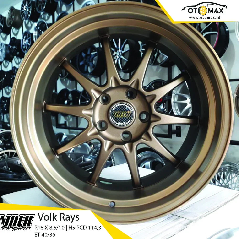 Velg Mobil Volk Rays 1006 Ring 18 Gold – Otomax Store : Jual Velg Mobil & Ban Mobil Original Murah