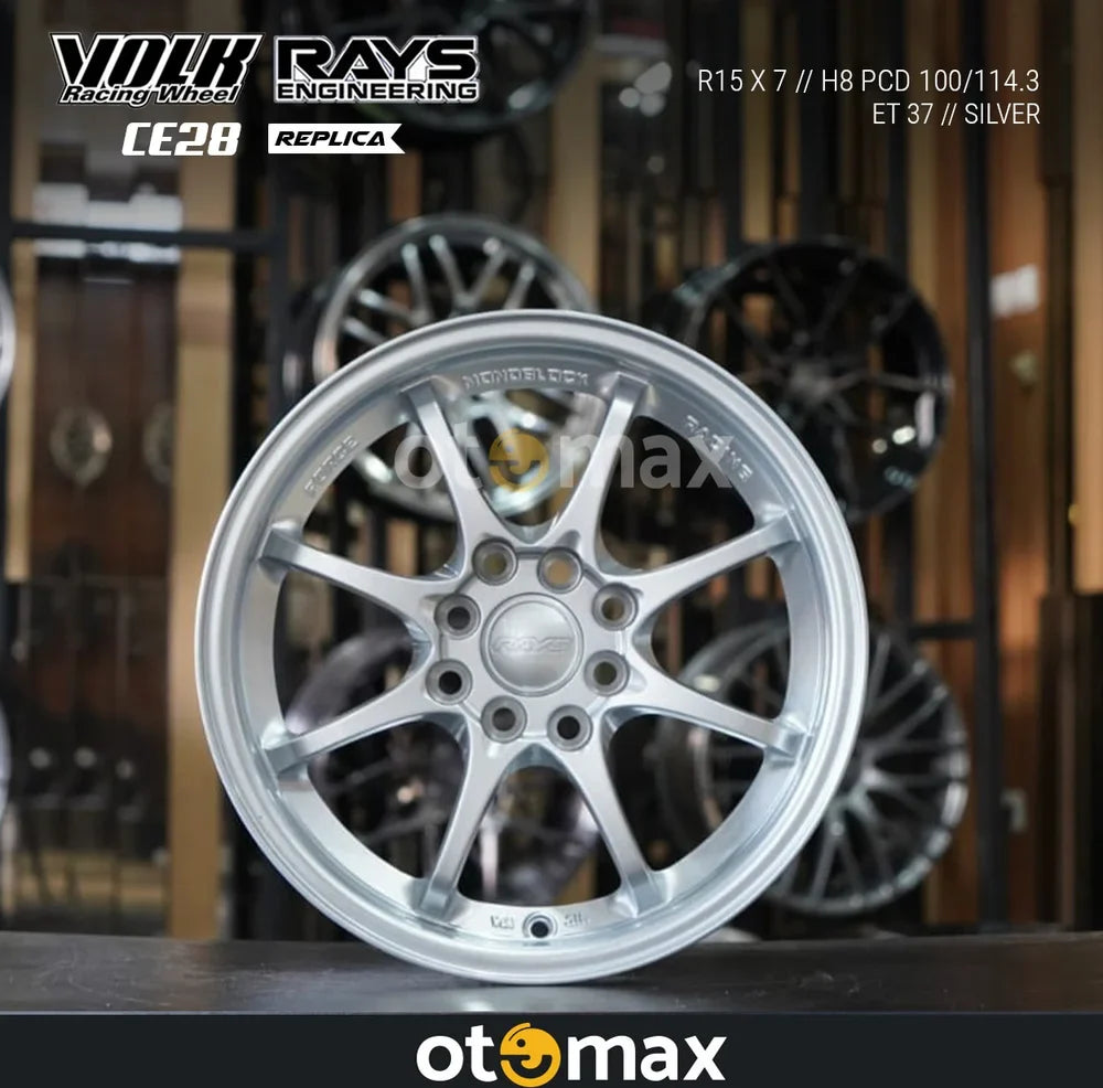 Velg Mobil Volk Rays Ce28 Ring 15 Silver | Otomax Store – Otomax Store : Jual Velg Mobil & Ban ...