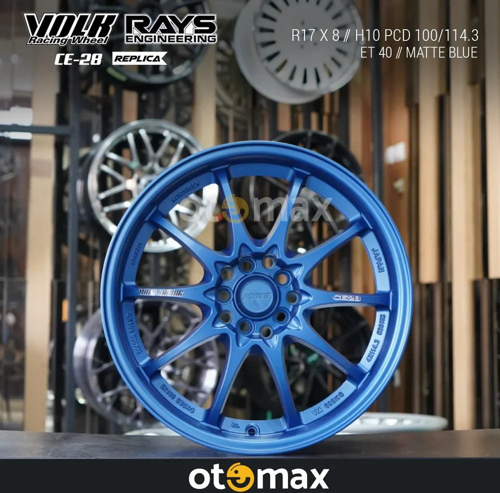 Velg Mobil Volk Rays Ce28 Ring 17 H10 Matt Blue | Otomax Store – Otomax Store : Jual Velg Mobil ...