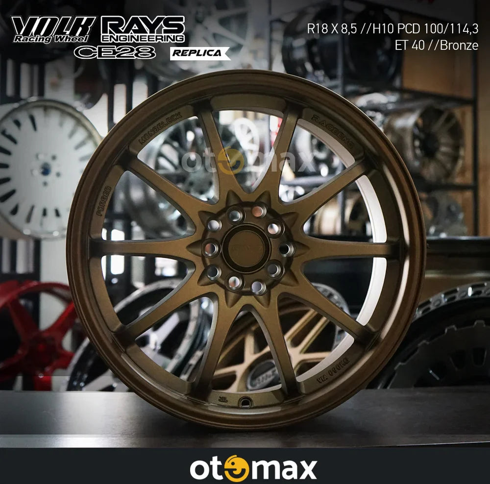 Rays Velg Mobil CE28 Ring 18 H10 Sport Bronze - Beli Sekarang! – Otomax Store : Jual Velg Mobil ...
