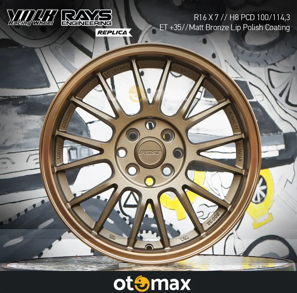 Velg Mobil Volk Rays RE30 907A Ring 16 Matt Bronze Lip Polish Coating | Otomax Store – Otomax ...
