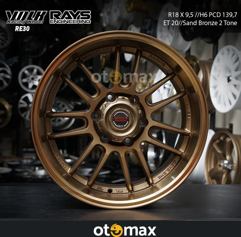 Velg Mobil High-Performance Volk Rays RE30 J31C 18" Sand Bronze | Rays – Otomax Store : Jual ...