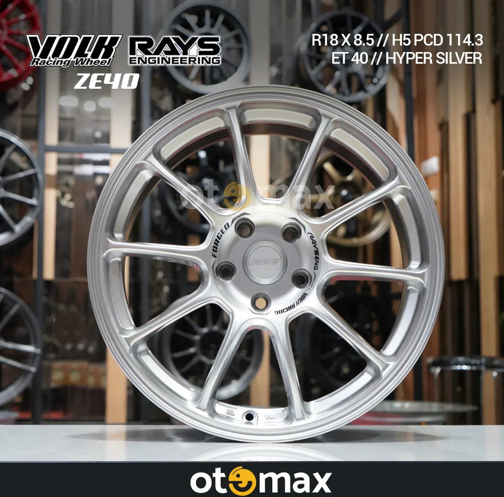 Velg Mobil Volk Rays Ze40 Ring 18 Hyper Silver – Otomax Store : Jual Velg Mobil & Ban Mobil ...