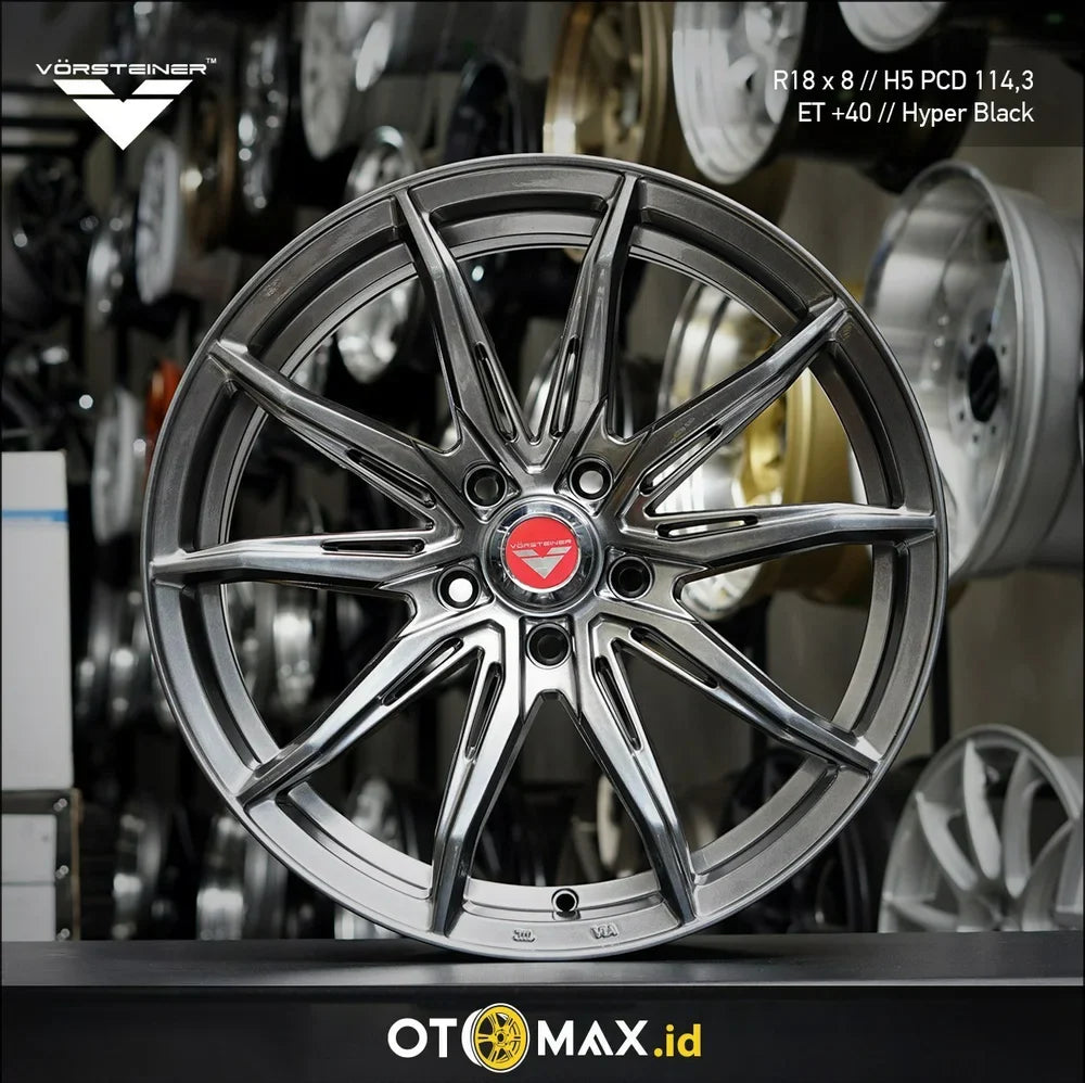 Upgrade Kendaraan Anda dengan Velg Mobil Vorsteiner Ring 18 Black – Otomax Store : Jual Velg ...