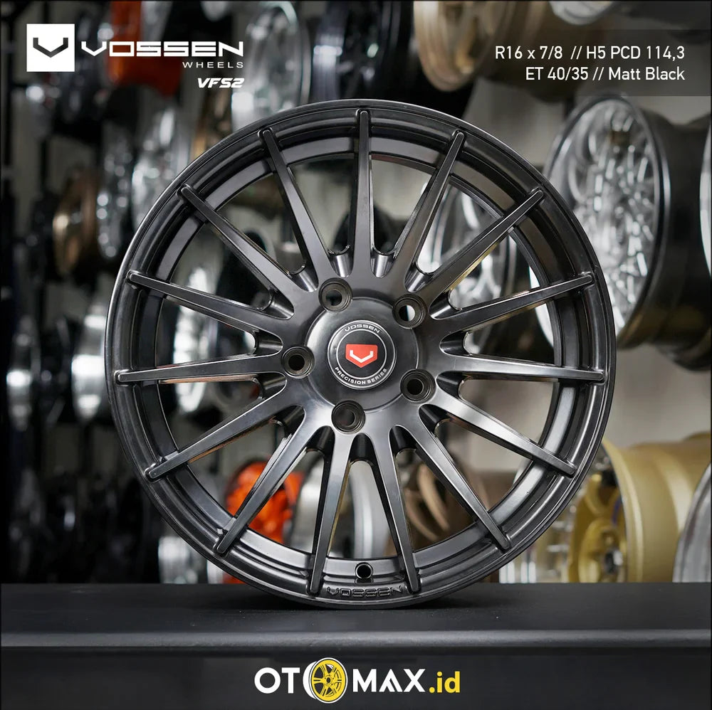 Velg Mobil Vossen H5 Ring 16 Black Matt – Otomax Store : Jual Velg Mobil & Ban Mobil Original Murah