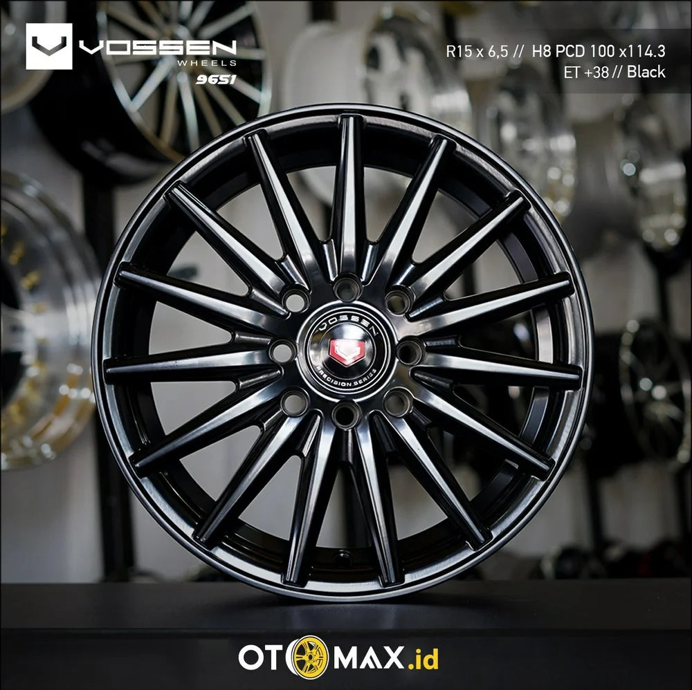 Velg Mobil Vossen Ring 15 Black | Otomax Store – Otomax Store : Jual Velg Mobil & Ban Mobil ...