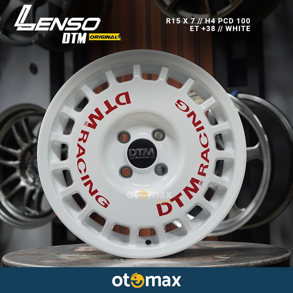 Velg Mobil Lenso DTM Original Ring 15 White – Otomax Store : Jual Velg ...