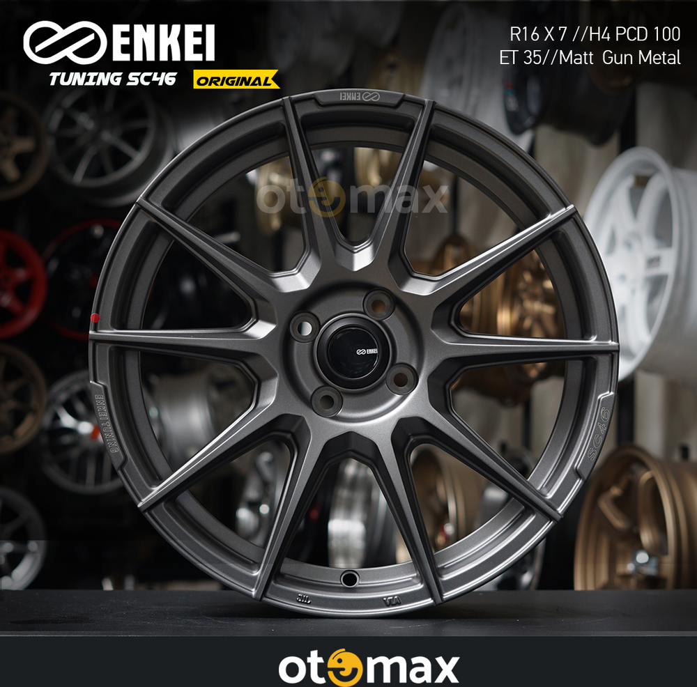 Velg Mobil Enkei SC46 Ring 16 Matt Gunmetal – Otomax Store : Jual Velg Mobil & Ban Mobil ...