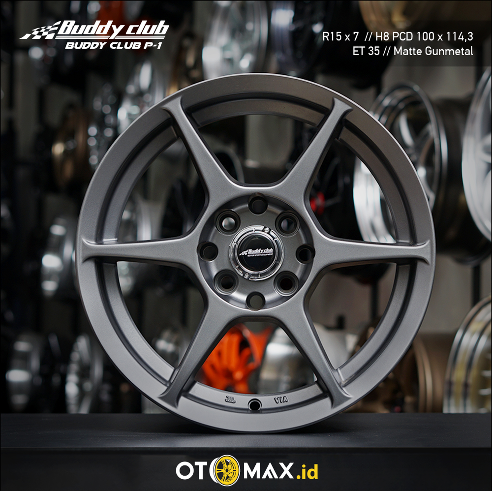 Upgrade Tampilan Mobil Anda dengan Velg Buddy Club P-1 Ring 15 Matte ...