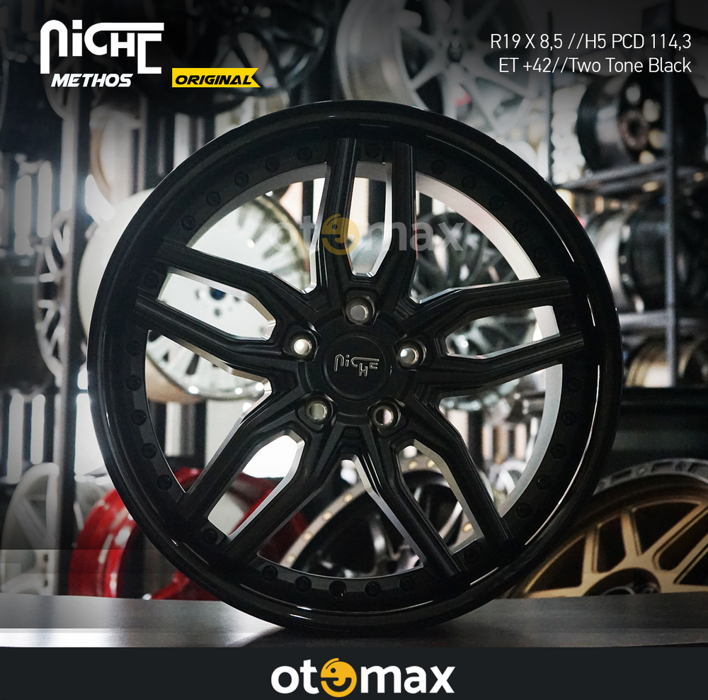 Velg Mobil Niche Methos Original Ring 19 Two Tone Black | Otomax Store ...