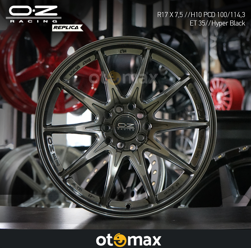 Velg Mobil Oz Racing DIM606 Ring 17 Hyper Black | Otomax Store – Otomax ...