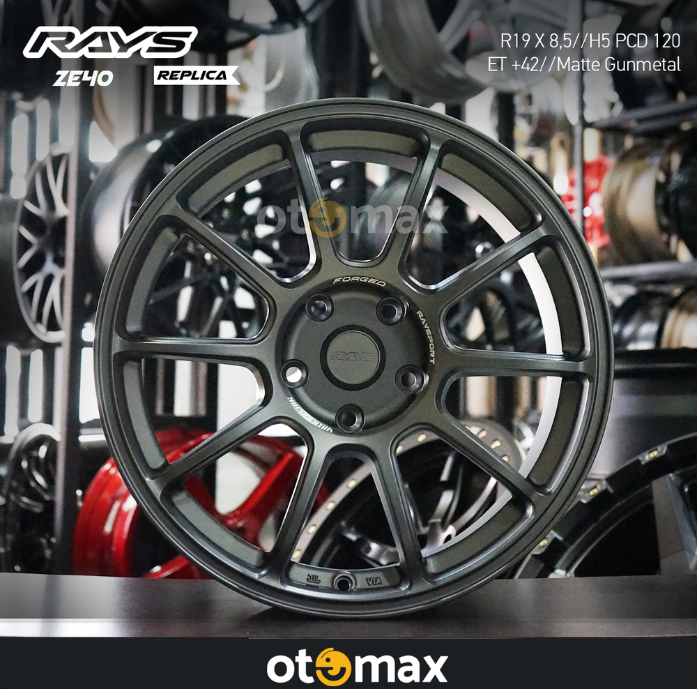 Velg Mobil Ring 19 Matt Gunmetal dari Rays - Aerodinamis & Tahan ...