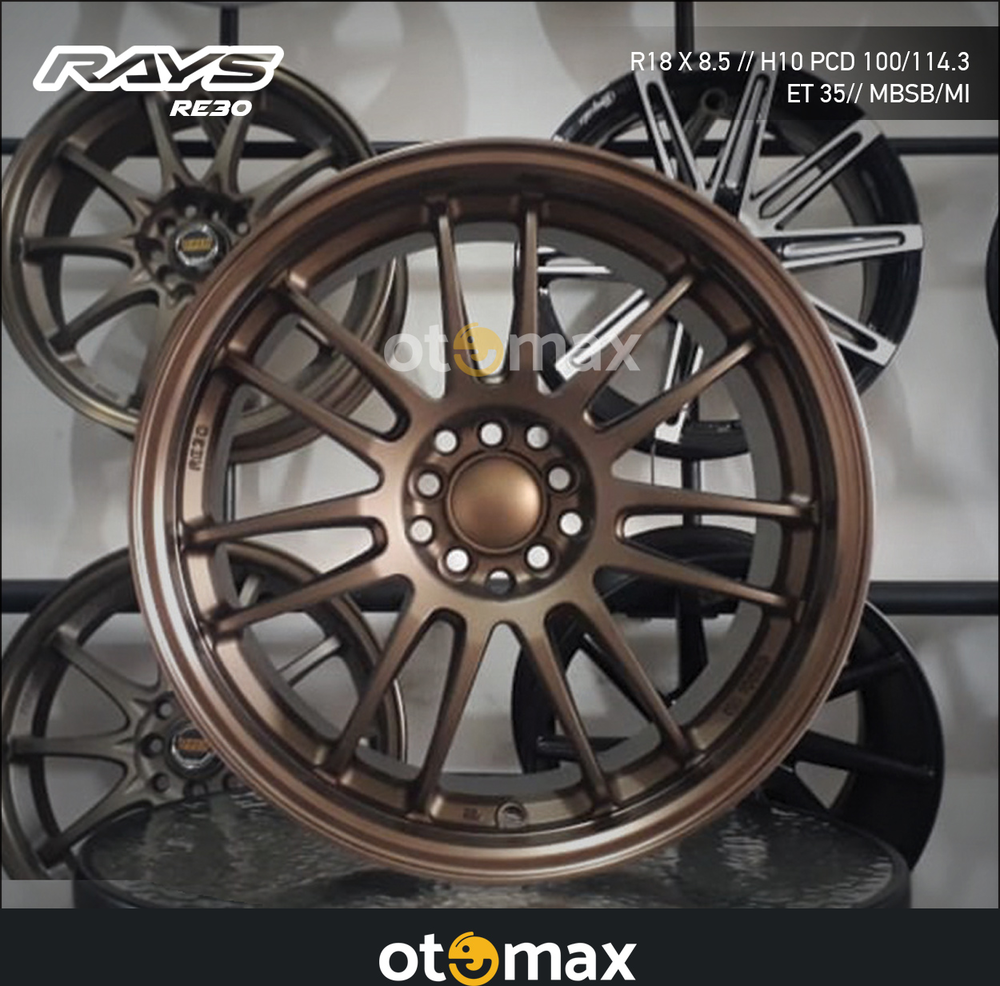 Velg Mobil Rays RE30 Ring 18 MBSB/MI - Kualitas Tinggi & Desain Agresif ...