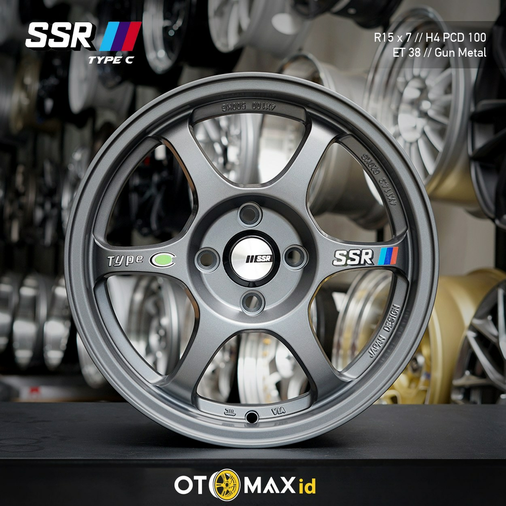 Velg Mobil Ring 15 Gun Metal SSR Type C - Bahan Aluminium Forged ...