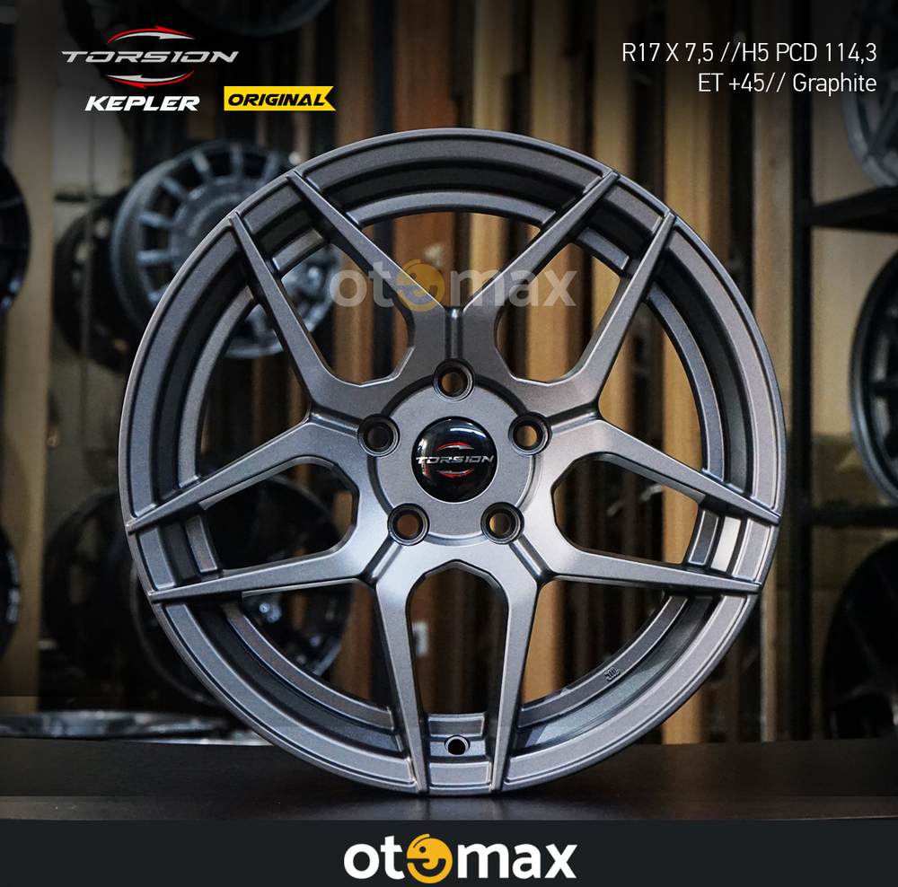 Velg Mobil Torsion Kepler Original Ring 17 H5 Graphite | Otomax Store – Otomax Store : Jual Velg ...