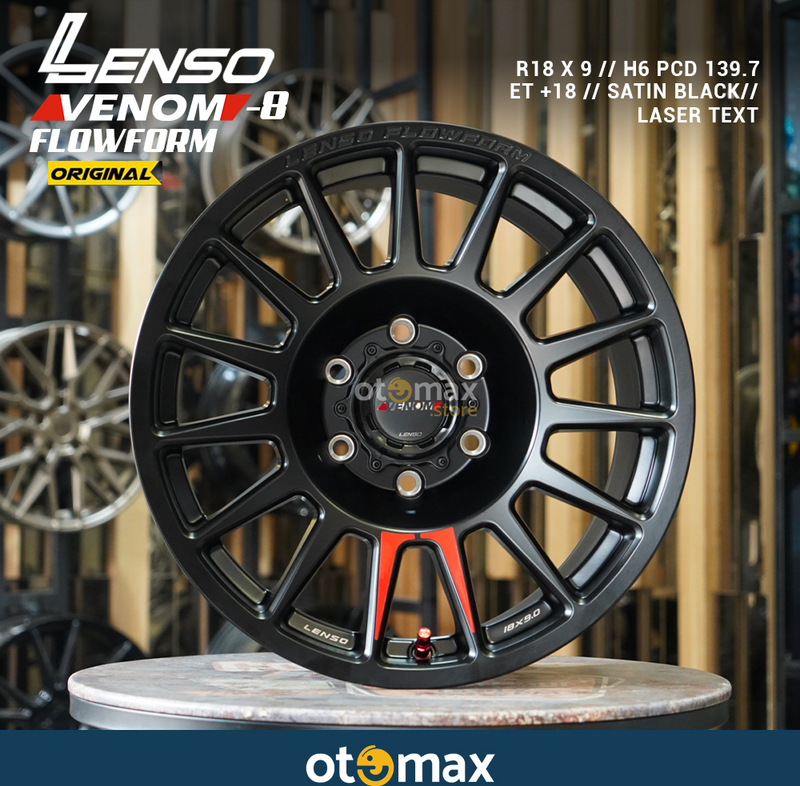 Velg Mobil Lenso Venom 8 Original Ring 18 Satin Black Laser Text|Otomax ...