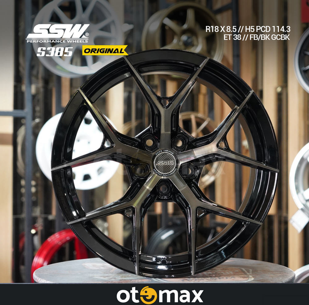 Velg Mobil SSW S385 Original Ring 18 FP/BK/GCBK|Otomax Store – Otomax ...