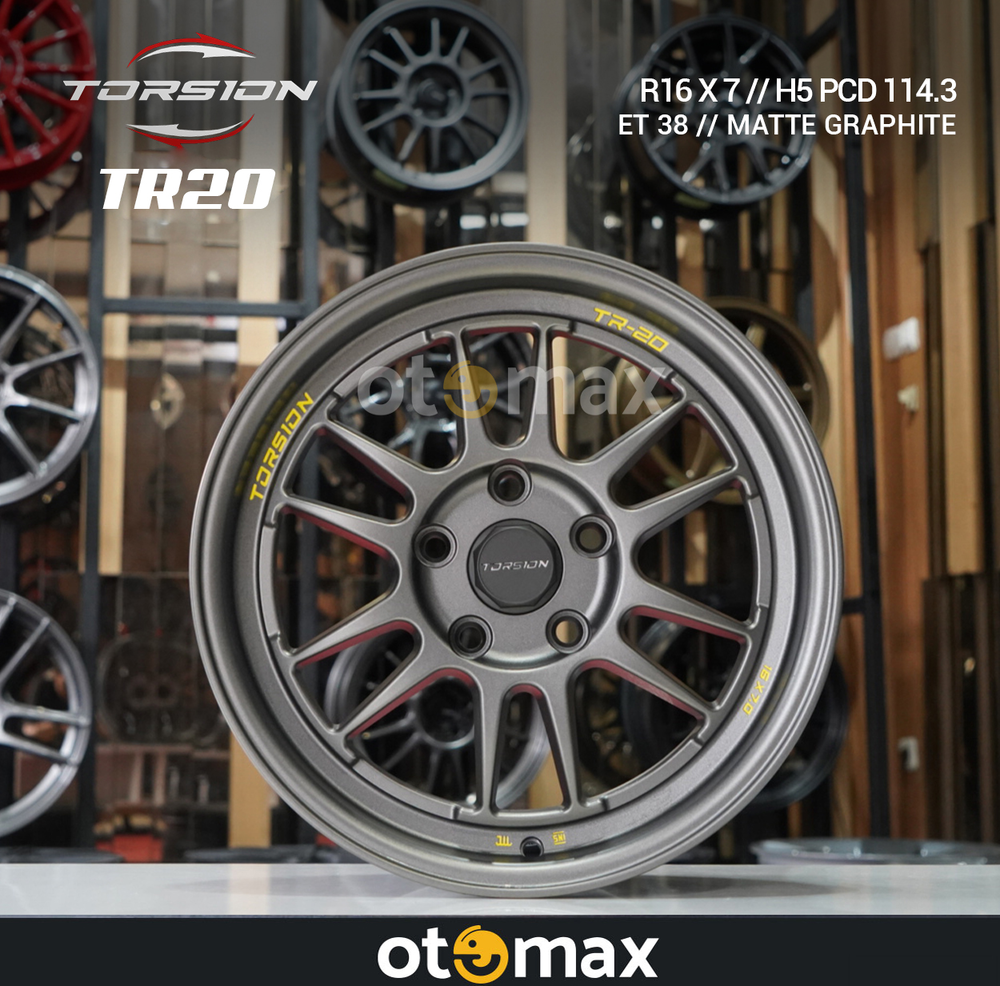 Velg Mobil Torsion TR20 Ring 16 H5 Matt Graphite | Otomax Store ...