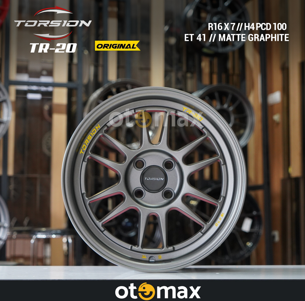 Velg Mobil Torsion TR20 Ring 16 Matt Graphite | Otomax Store – Otomax ...