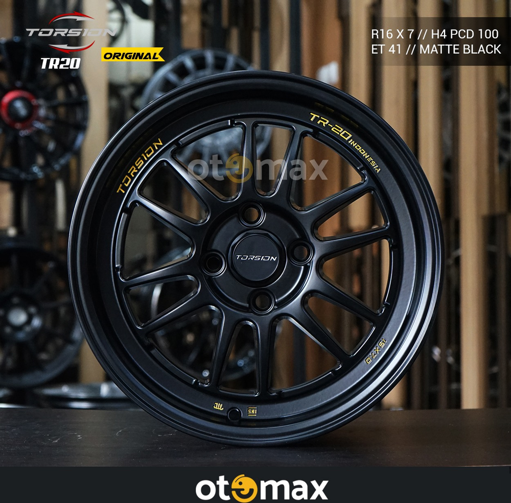 Velg Mobil Torsion TR20 Ring 16 Matt Black | Otomax Store – Otomax ...