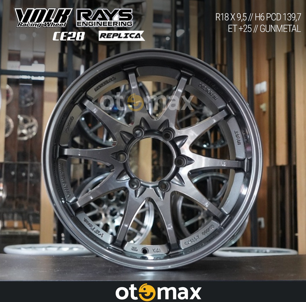 Velg Mobil Volk Rays Ce28 Ring 18 H6 Gunmetal | Otomax Store – Otomax Store : Jual Velg Mobil ...