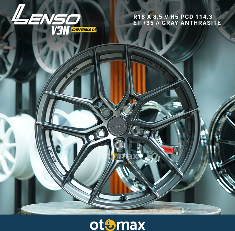 Jual Velg Mobil Lenso Venom V3N Original Ring 18 Gray Anthrasite ...