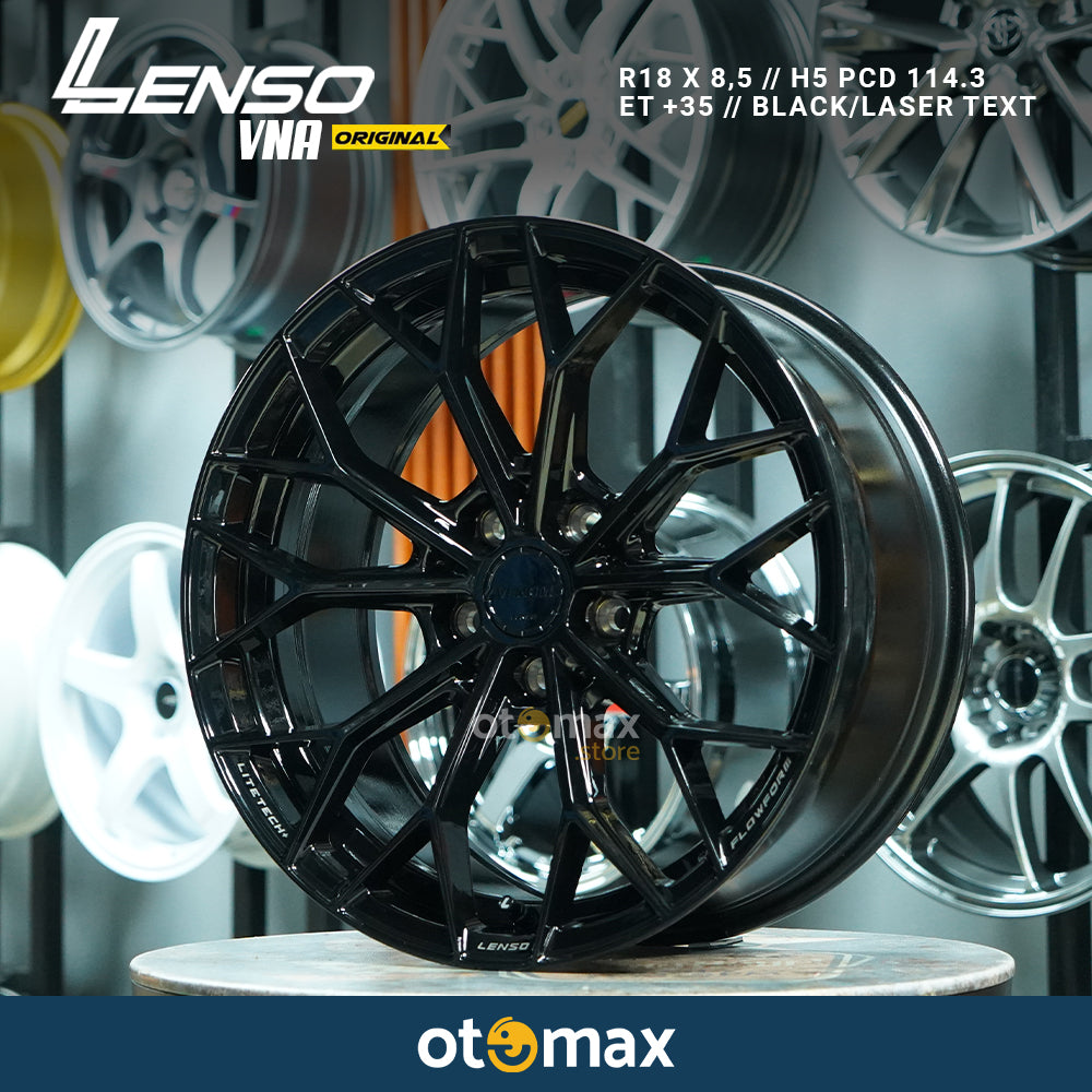 Velg Lenso Venom VNA R18 Black Laser Text - Kualitas Premium ...