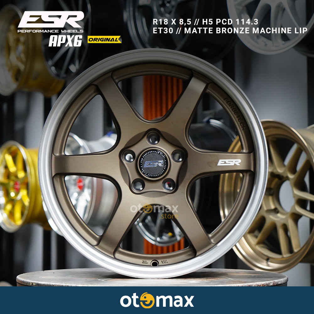 Velg Mobil ESR APX6 Original Ring 18 Matte Bronze Machine Lip – Otomax ...