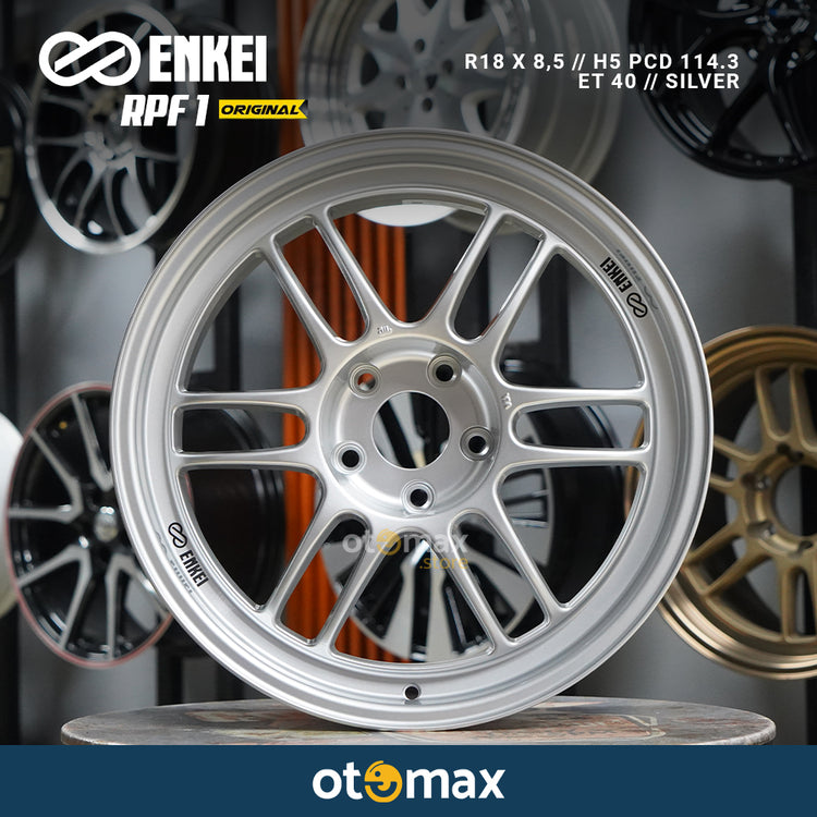 Jual Velg Mobil Enkei RPF1 Original Japan Ring 18 Silver Terlengkap – Otomax Store : Jual Velg ...