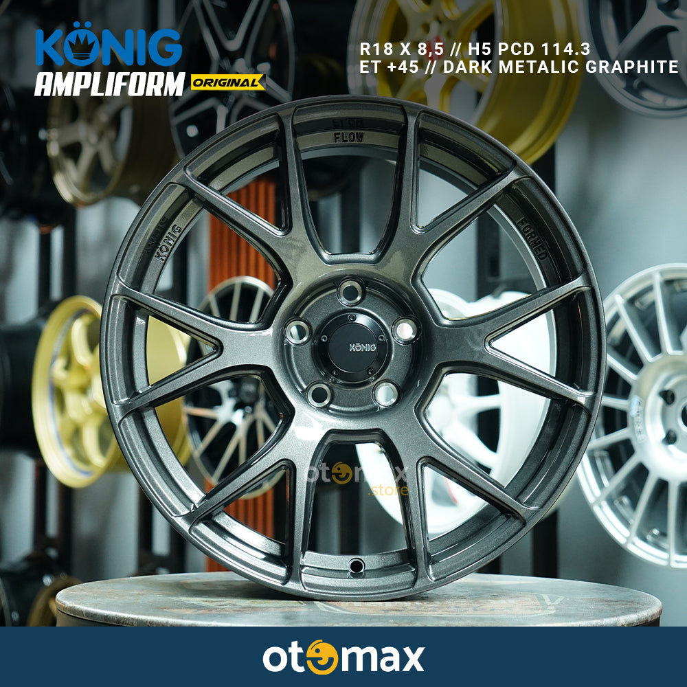 Jual Velg Mobil Konig Ampliform Original Ring 18 ET45 Dark Metalic ...