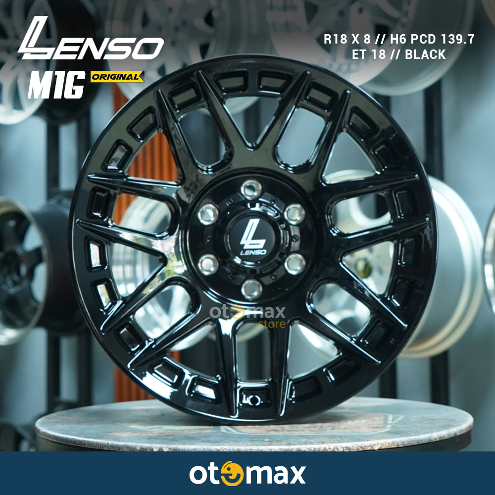 Velg Mobil Lenso M1G Original Ring 18 Black | Otomax Store – Otomax Store : Jual Velg Mobil ...