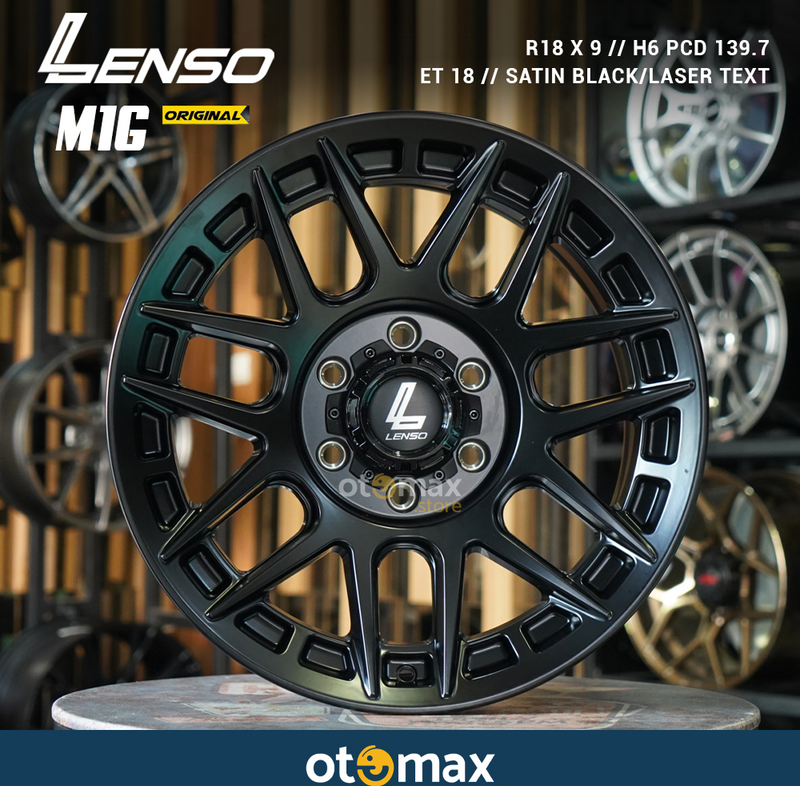 Velg Mobil Lenso M1G Original Ring 18 Satin Black|Otomax Store – Otomax Store : Jual Velg Mobil ...