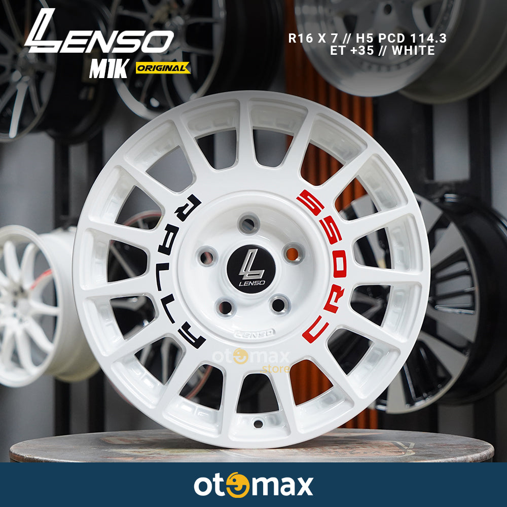 Jaul Velg Mobil Lenso M1K Original Ring 16 H5 White Dengan Pilihan ...