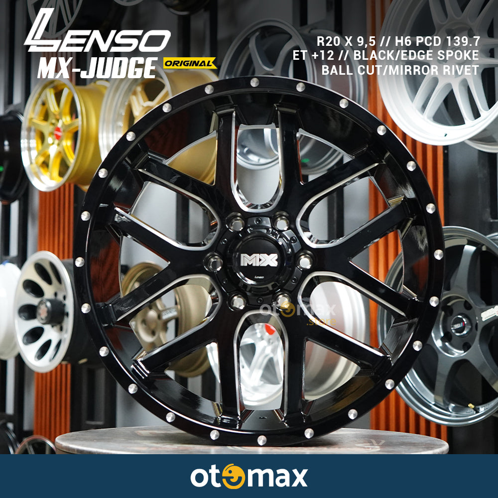 Velg Mobil Lenso MX-Judge Ring 20 Black/Edge Spoke Ball Cut – Otomax ...