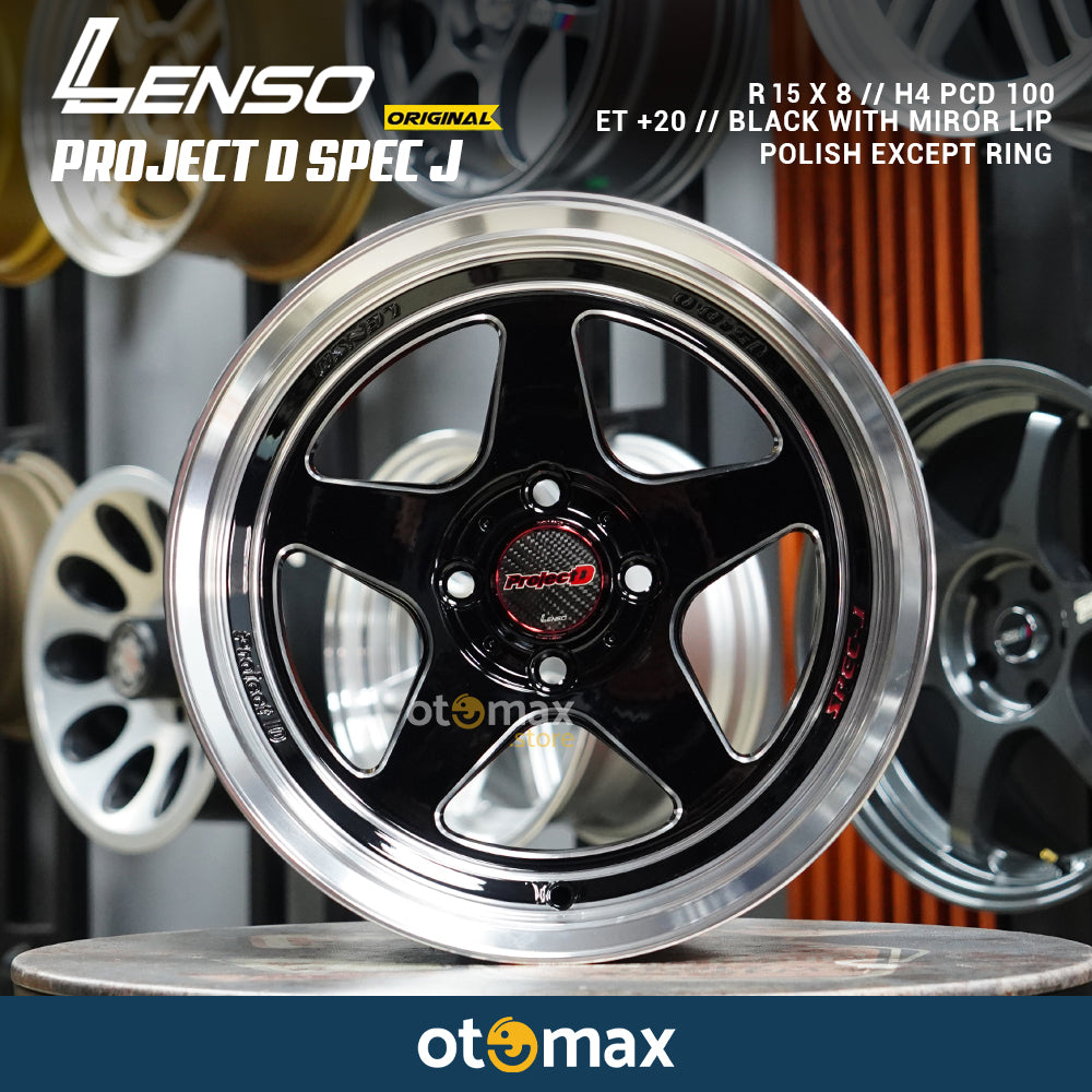 Velg Mobil Lenso Project D Spec J Ring 15 Black With Miror Lip Polish ...