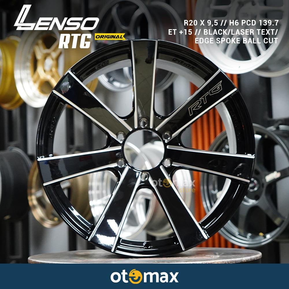 Velg Mobil Lenso RTG Black Laser Text Ring 20|Otomax Store – Otomax ...