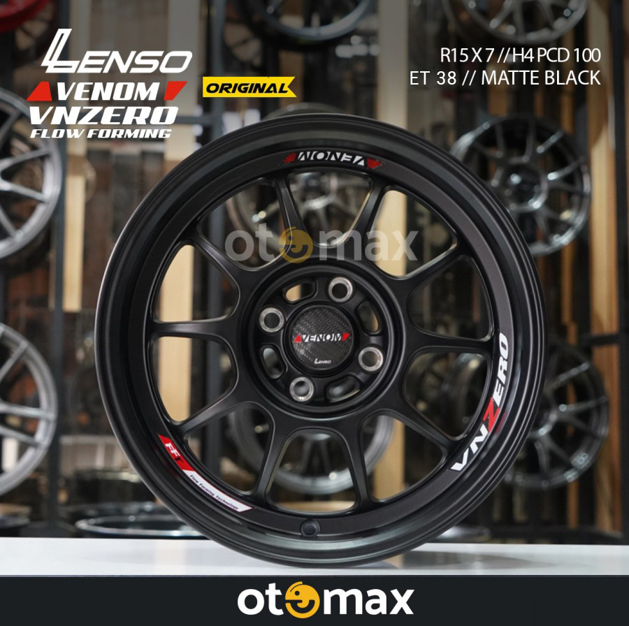 Velg Mobil Lenso Venom Zero Original Ring 15 Matt Black|Otomax Store ...