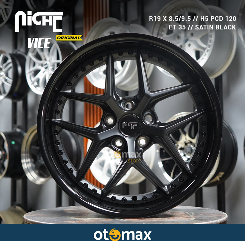 Velg Mobil Niche Vice Original Ring 19 Satin Black | Otomax Store ...
