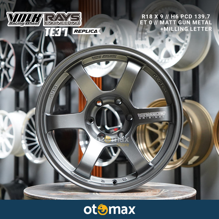 Jual Velg Mobil Volk Rays TE37 Progressive Ring 18 H6 Matt Gunmetal – Otomax Store : Jual Velg ...