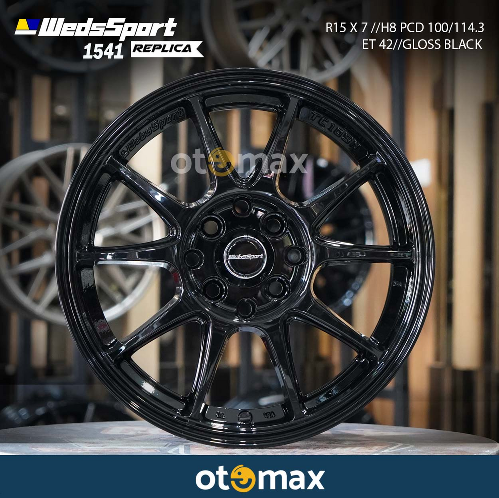 Velg Mobil Weds Sport Ring 15 Gloss Black - Desain Inovatif dan Daya ...