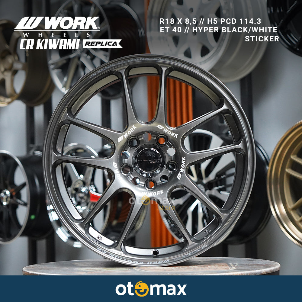 Jual Velg Mobil Work Emotion CR Kiwami Ring 18 Hyper Black Terbaru – Otomax Store : Jual Velg ...