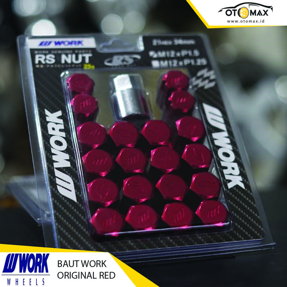 Baut Work Original Red - Desain Menarik dan Tahan Lama untuk Velg Mobil ...