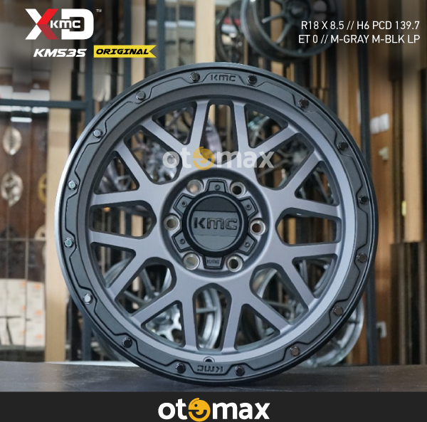 Velg Mobil XD KMC Grenade Off Road KM535 Original Ring 18 Matt Grey Ma ...